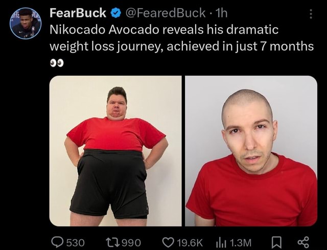 FearBuck @ FearedBuck th Nikocado Avocado reveals his dramatic 99 ...