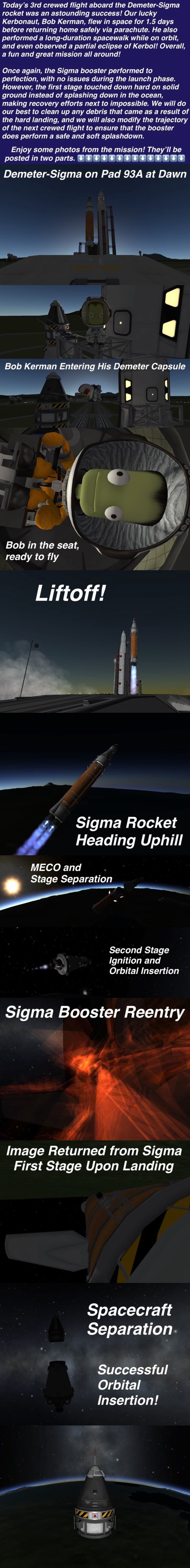 Today’s 3rd crewed flight aboard the Demeter-Sigma rocket was an ...