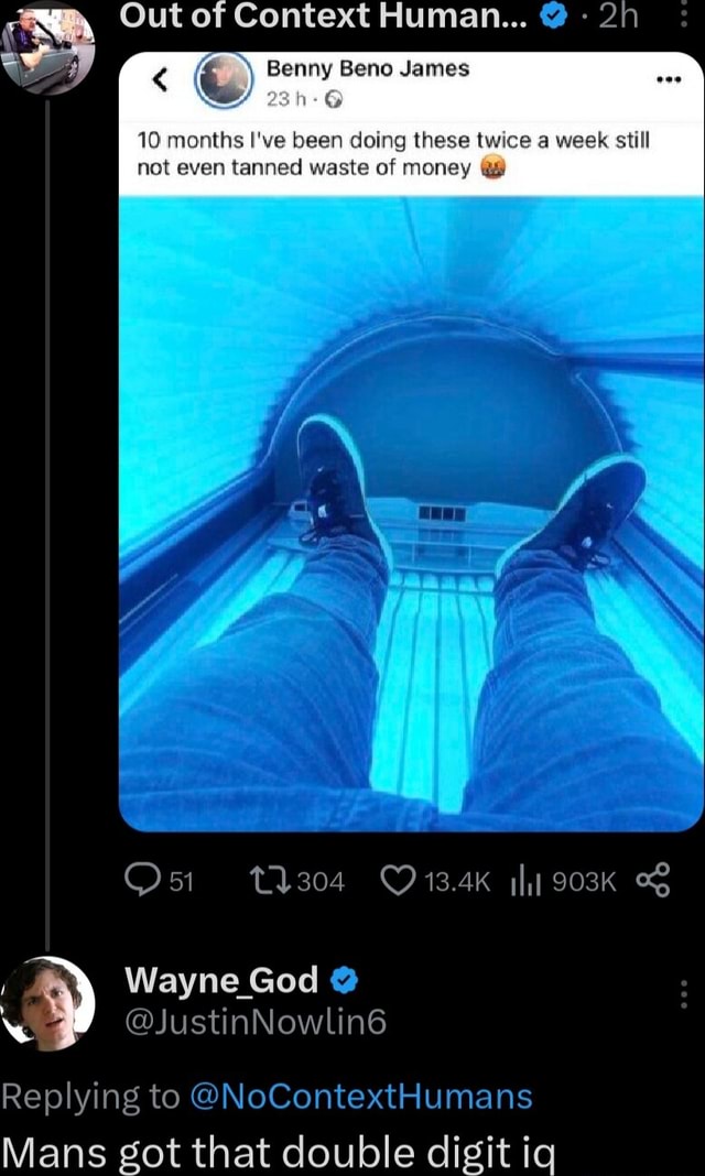 Out of Context Human... @ Benny Beno James 10 months I've been doing these twice a week still ...