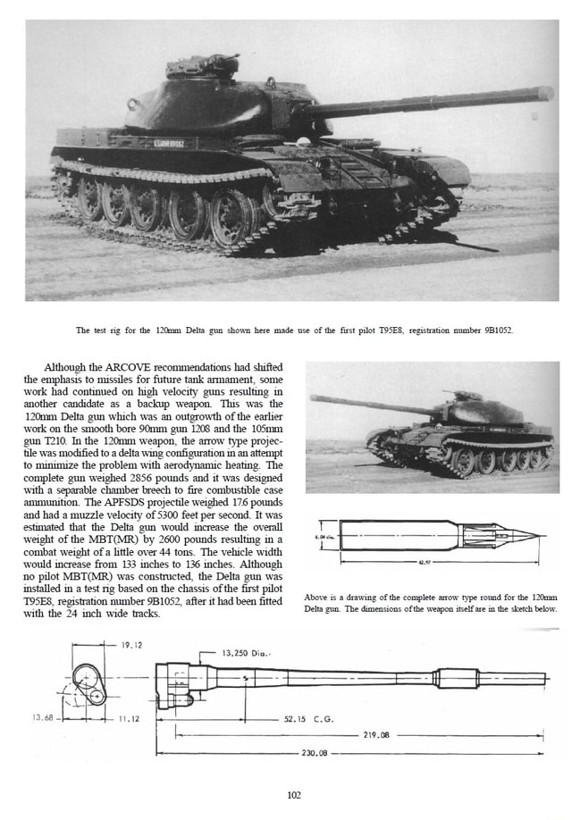 The test rig for the 120mm Delta gun shown here made use of the first ...
