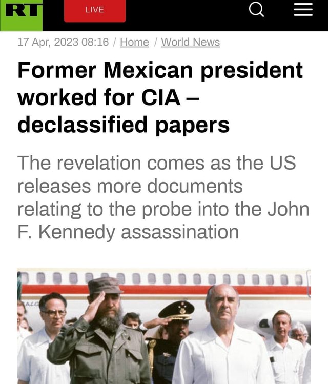 LIVE 17 Apr, 2023 / Home / World News Former Mexican president worked ...