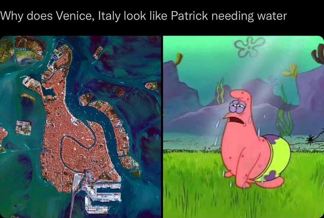 Why does Venice, Italy look like Patrick needing water - iFunny