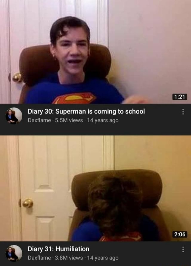 Diary 30: Superman is coming to school Daxflame Si views 14 years ago ...