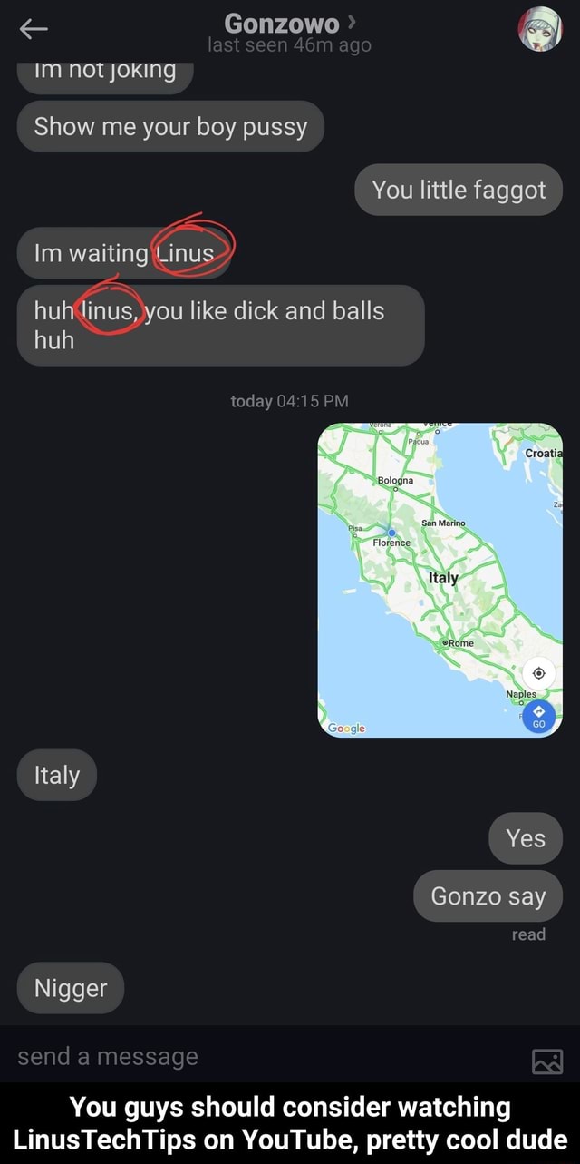 Show me your boy pussy Im waiting Linus huh Iinus, you like dick and balls huh You guys should ...