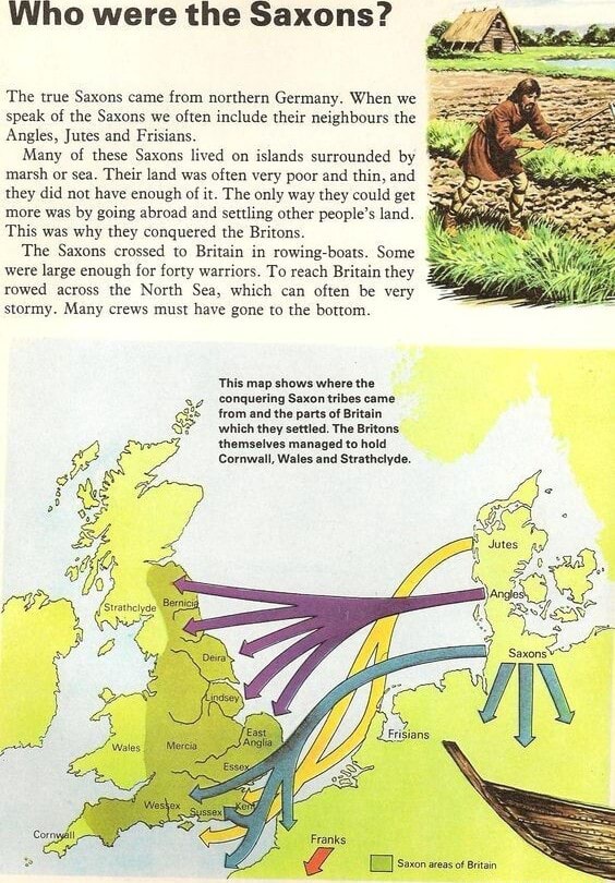 Who were the Saxons? 'The true Saxons came from northern Germany. When ...