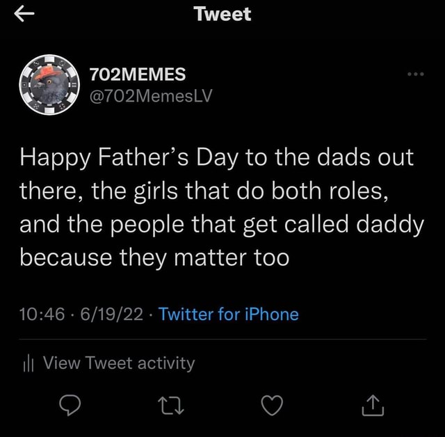 Tweet Happy Father's Day to the dads out there, the girls that do both ...