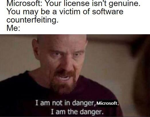 Your license isnt genuine. You may be a victim of software ...