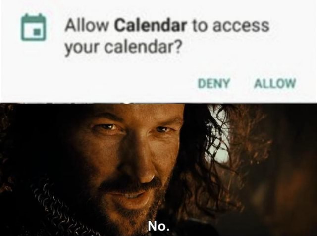 Allow Calendar to access your calendar? No. - America’s best pics and ...