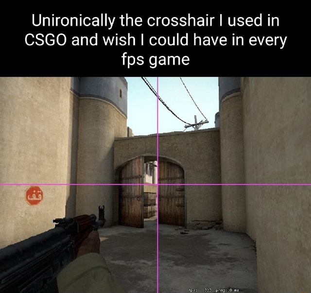 Unironically the crosshair I used in CSGO and wish I could have in ...