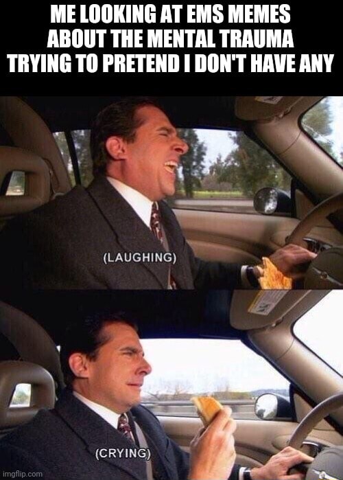 ME LOOKING AT EMS MEMES ABOUT THE MENTAL TRAUMA TRYING TO PRETEND I DON ...