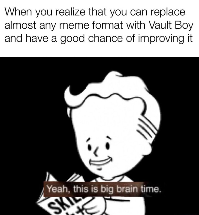 When you realize that you can replace almost any meme format With Vault ...