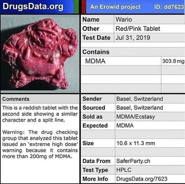 Comments This is a reddish tablet with the second side showing a ...