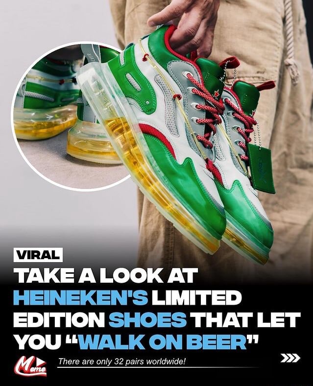 TAKE A Look AT HEINEKEN'S LIMITED EDITION SHOES THAT LET YOU "WALK ON ...