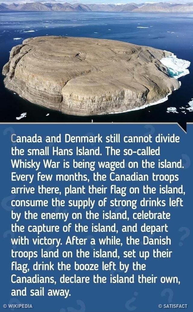 Canada and Denmark still cannot divide the small Hans Island. The so ...
