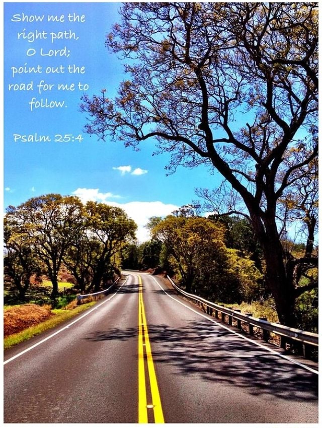 The Show me right path, Lord; ovt the road for me to follow Psalm - iFunny