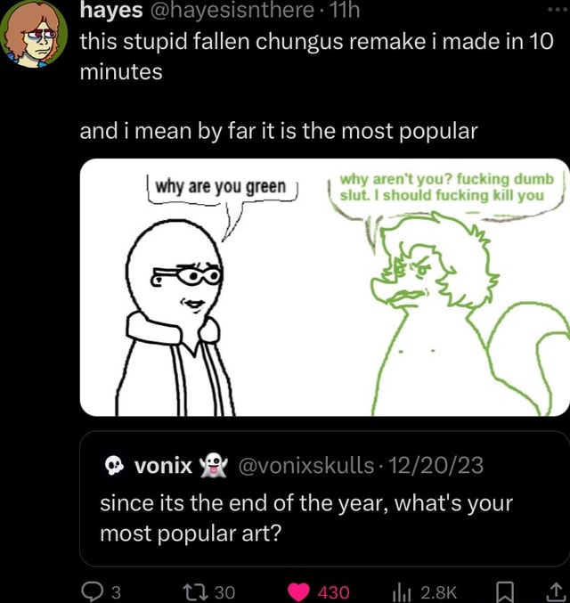 Hayes minutes this stupid fallen chungus remake made in 10 and i mean ...