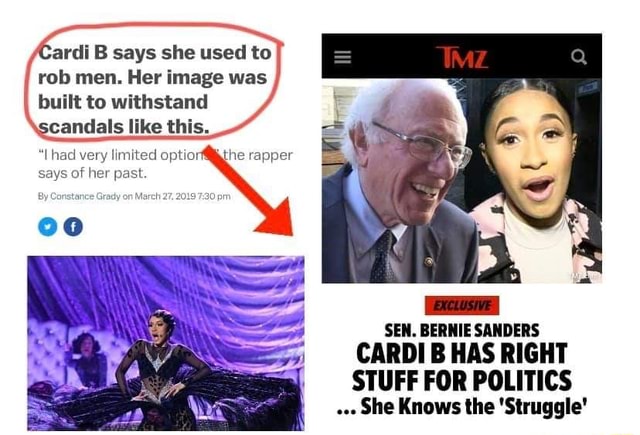 Ardi B says she used to rob men. Her image was built to withstand ...