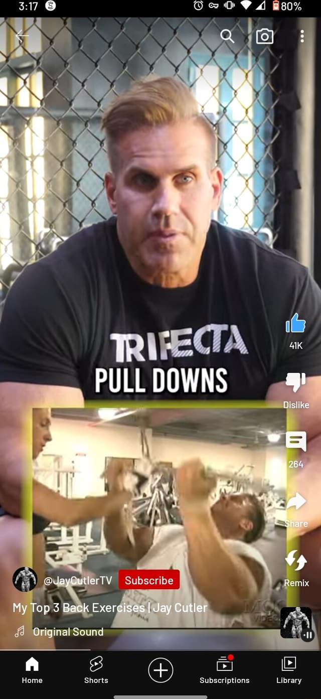 PULL DOWNS pe @JayCutlerTV Subscribe My Top 3 Back Exercises I Jay Cutler Home Shorts ...