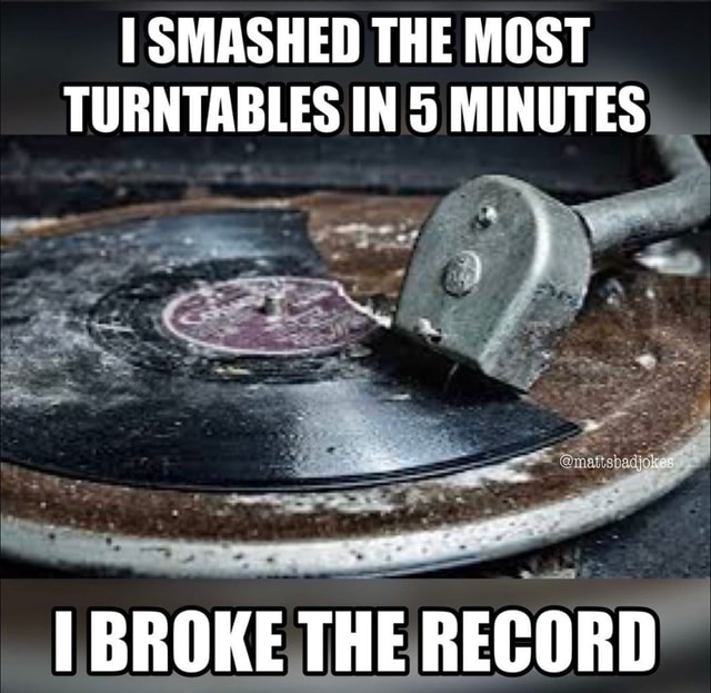 SMASHED THE MOST TURNTABLES IN MINUTES BROKE THE RECORD - America’s ...