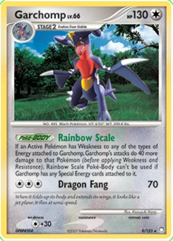 Garchomp w.s STAGE Rainbow Scale If an Active Pokemon has Weakness to ...