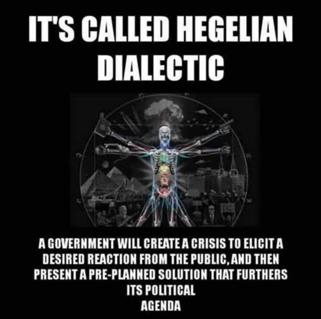 IT'S CALLED HEGELIAN DIALECTIC IN A GOVERNMENT WILL CREATE A CRISIS TO ...
