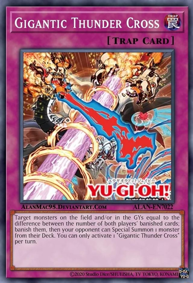 THUNDER CROSS Target monsters on the field and or in the GYs equal to ...