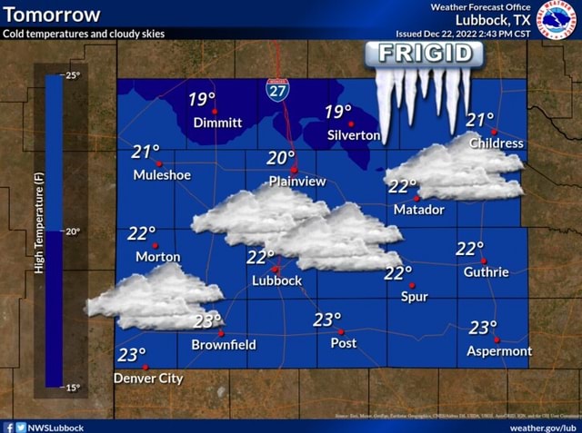 'Weather Forecast Office Tomorrow Lubbock, TX Cold temperatures and ...