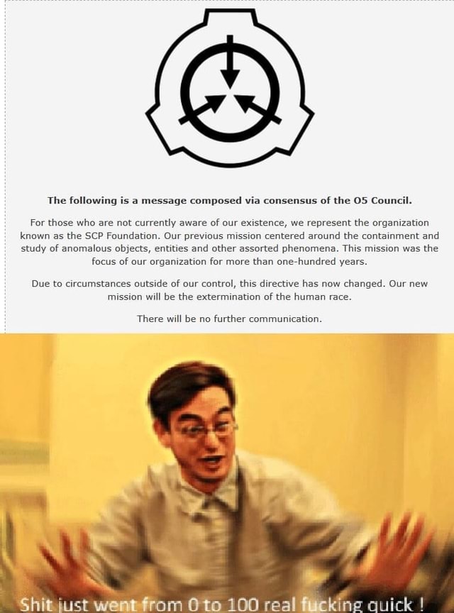 The following is a message composed via consensus of the 05 Counc For ...