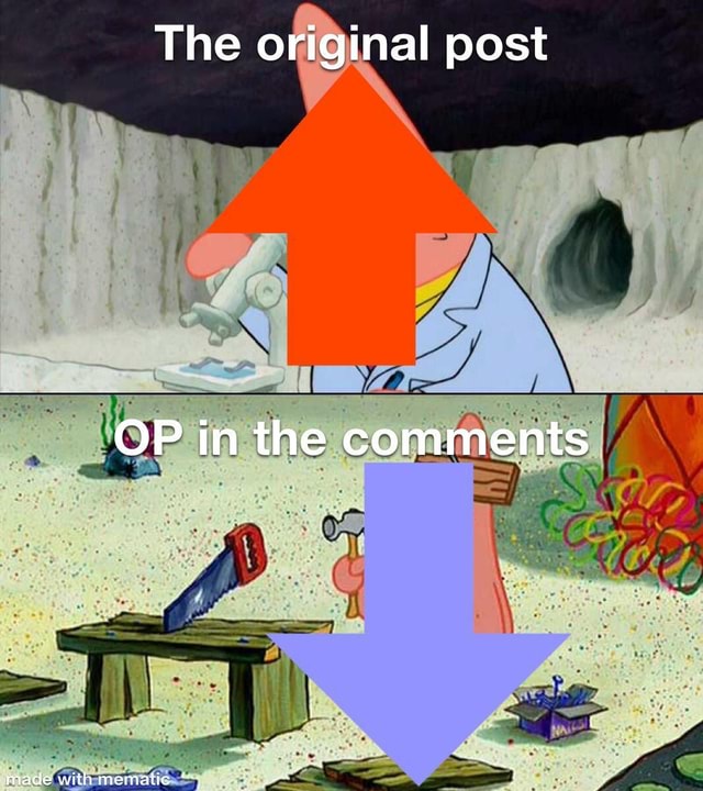 The original post OP in the comments - iFunny