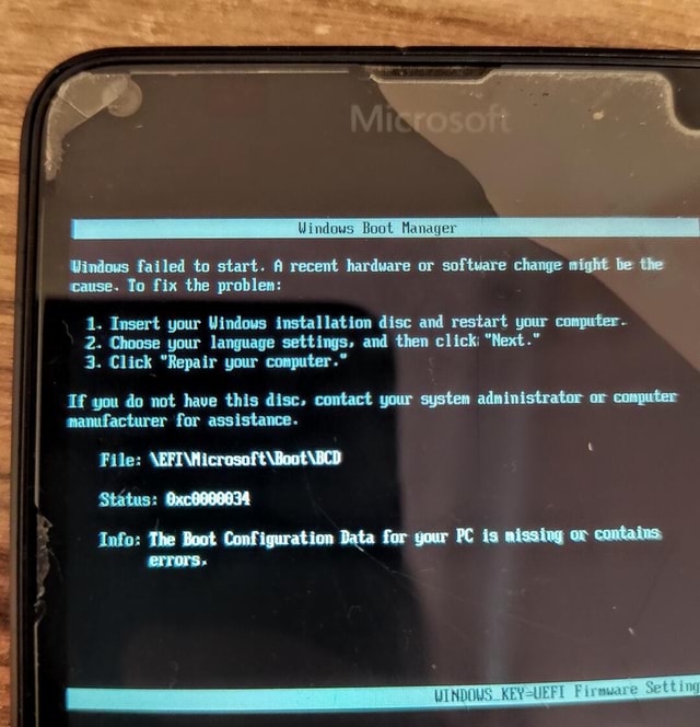Even on a phone, Windows is still Windows - Windows Boot Manager ...