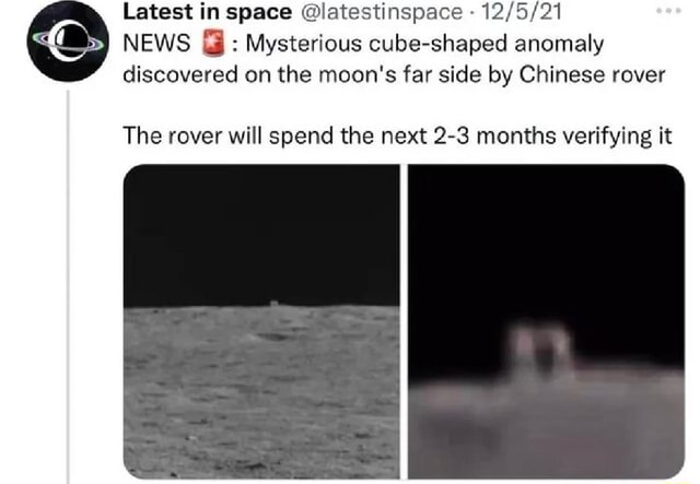 Latest in space testinspace - NEWS Mysterious cube-shaped anomaly ...