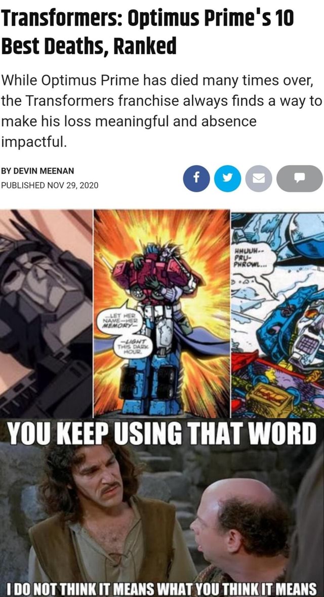 Transformers: Optimus Prime's 10 Best Deaths, Ranked While Optimus ...