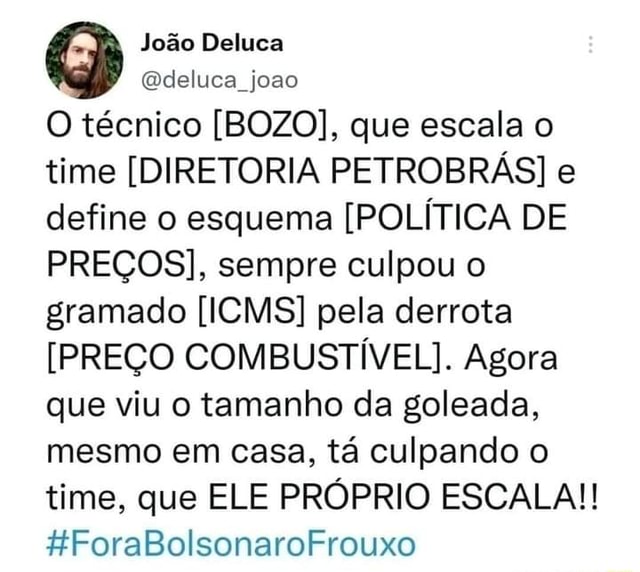 João Deluca Gdeluca joao O técnico [BOZO], que escala o time [DIRETORIA ...