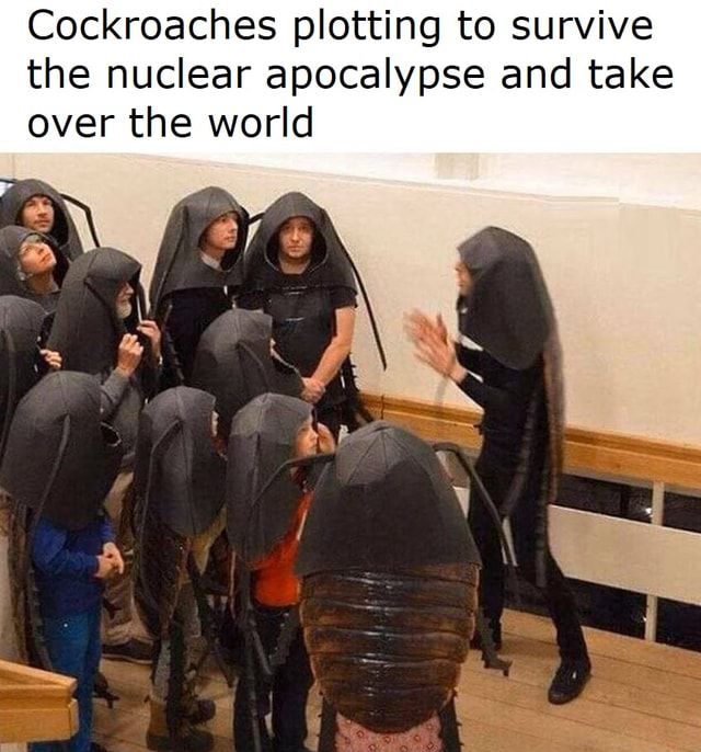 Cockroaches plotting to survive the nuclear apocalypse and take over ...