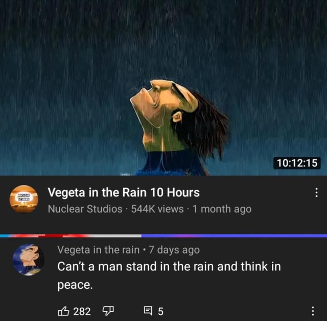 Vegeta in the Rain 10 Hours Nuclear Studios - 544K views 1 month ago ...