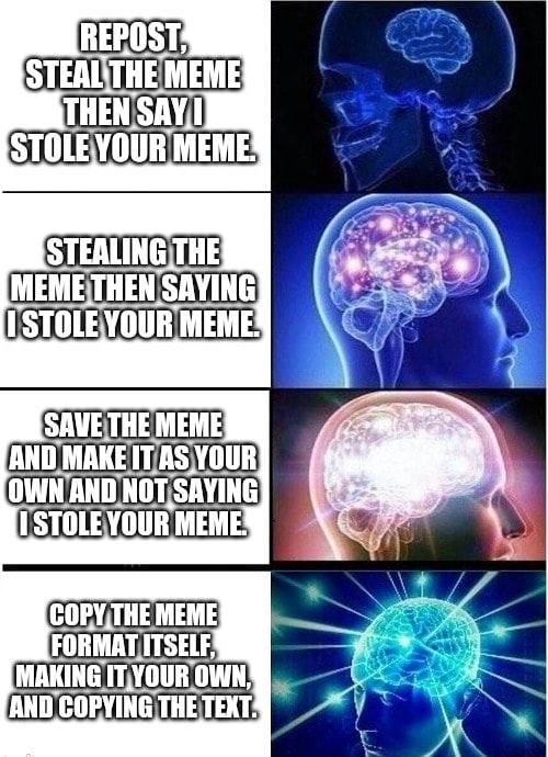 REPOST: STOLEVOUR MEMES STEALING THE MEME THEN SAYING STOLE YOUR MEME ...