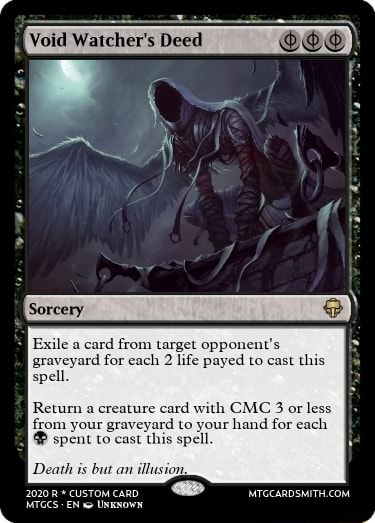 Void Watcher's Deed Sorcery Exile a card from target opponent's ...