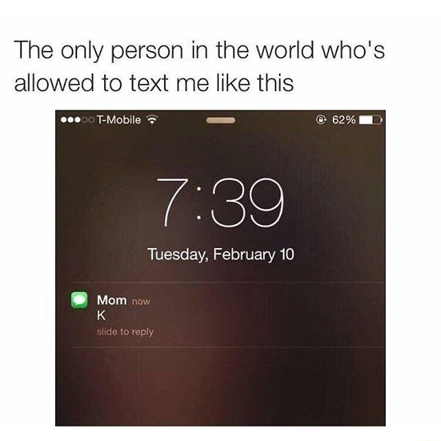 The only person in the world who‘s allowed to text me like this 7389 ...