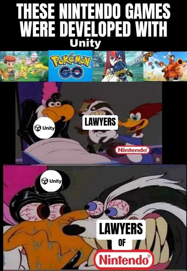 THESE NINTENDO GAMES WERE DEVELOPED WITH LAWYERS - iFunny