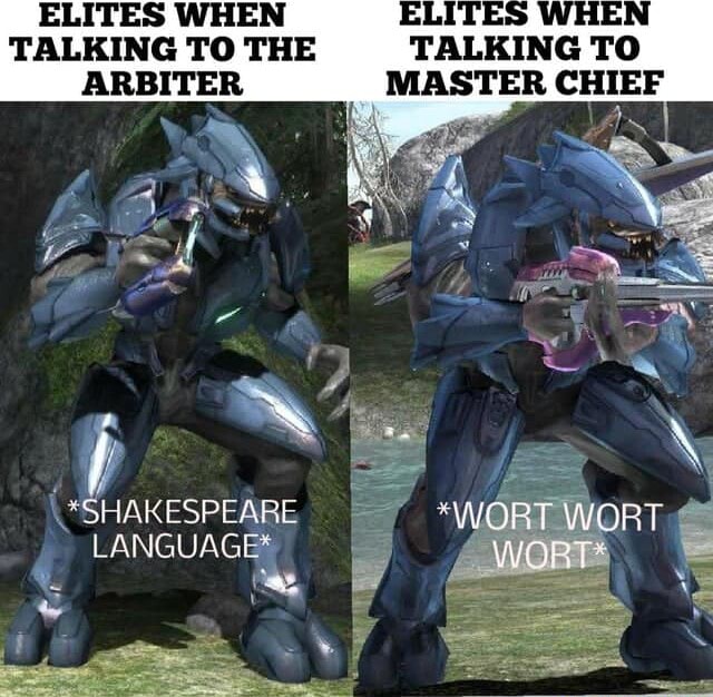 ELITES WHEN > TALKING TO THE TALKING TO ARBITER MASTER CHIEF JR I ...