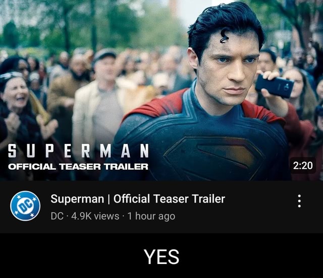 SUPERMAN OFFICIAL TEASER TRAILER (SS) Superman I Official Teaser ...