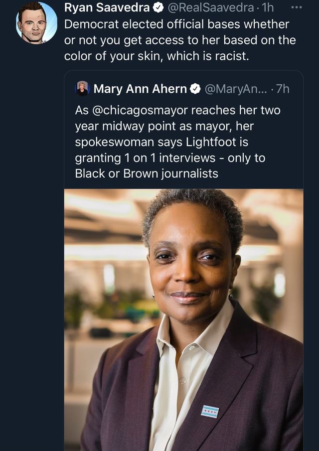 Ryan Saavedra @ @RealSaavedra-th Democrat elected official bases ...