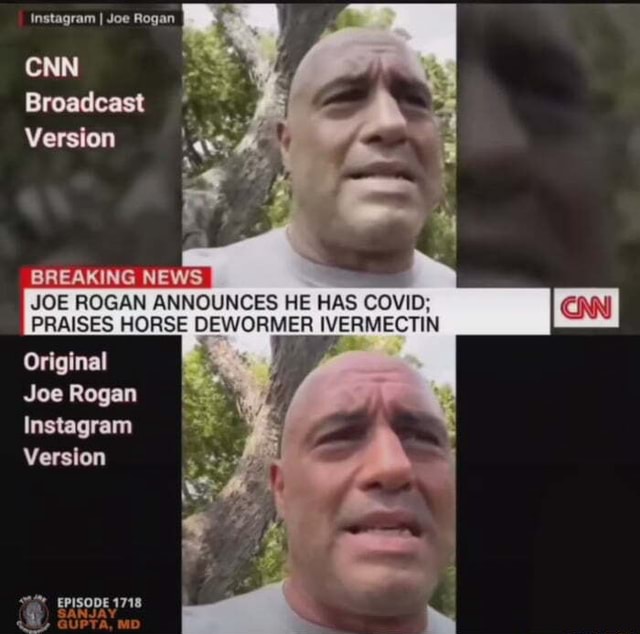 Instagram I Joe Rogan CNN Broadcast Version JOE ROGAN ANNOUNCES HE HAS ...