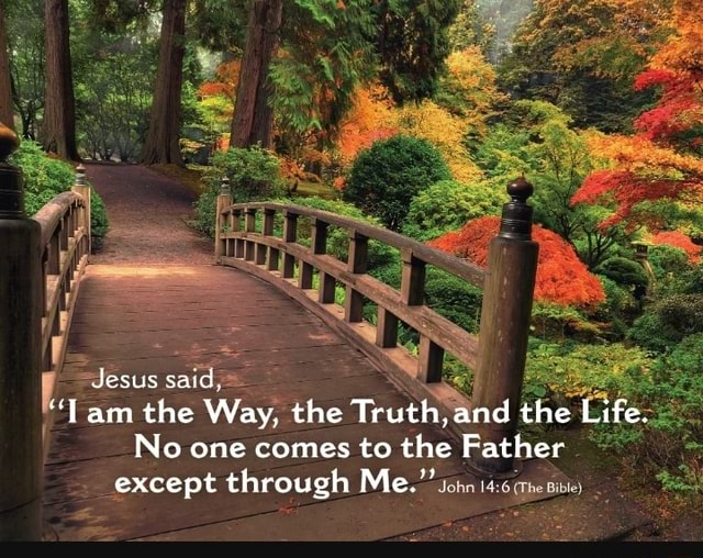 Jesus said, am the Way, the Truth, and the Life. Li No one comes to the ...