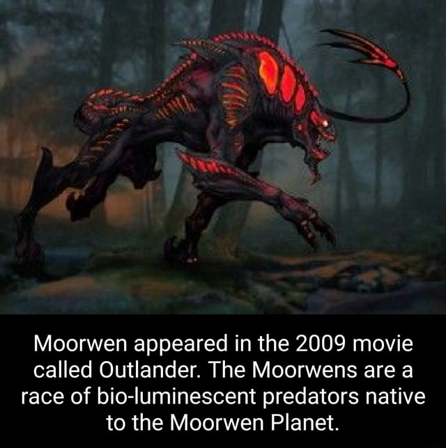 Moorwen appeared in the 2009 movie called Outlander. The Moorwens are a ...