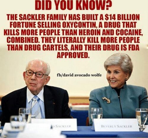 DID YOU KNOW? THE SACKLER FAMILY HAS BUILT A $14 BILLION FORTUNE ...