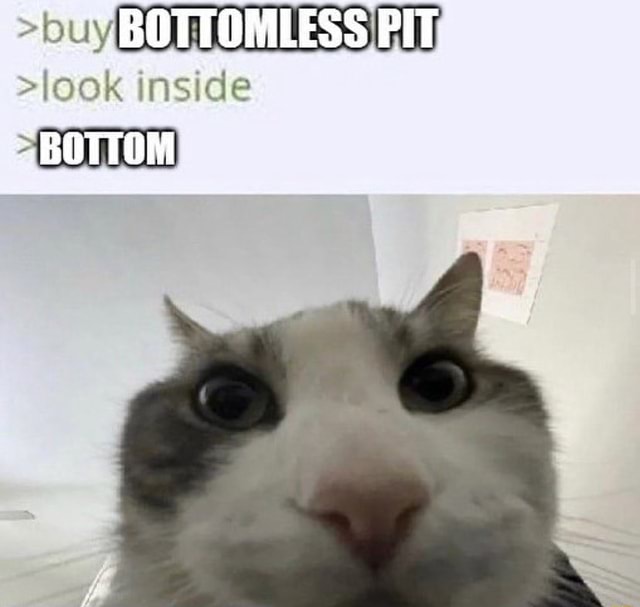 >buy BOTTOMLESS >look inside BOTTOM - iFunny