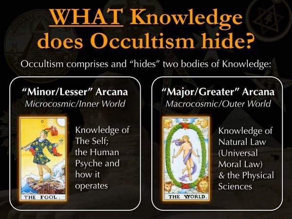 WHAT Knowledge does Occultism hide? Occultism comprises and "hides" two ...