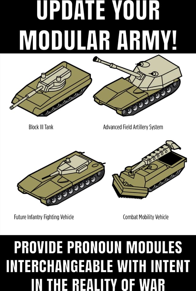 MODULAR ARMY! YOUR Block Ill Tank Advanced Field Artillery System ...