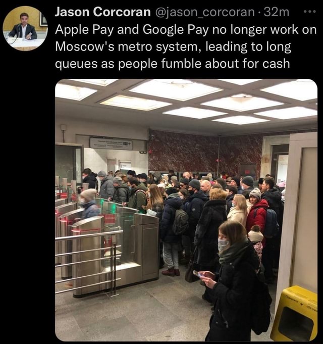 Jason Corcoran @jason_corcoran Apple Pay and Google Pay no longer work ...
